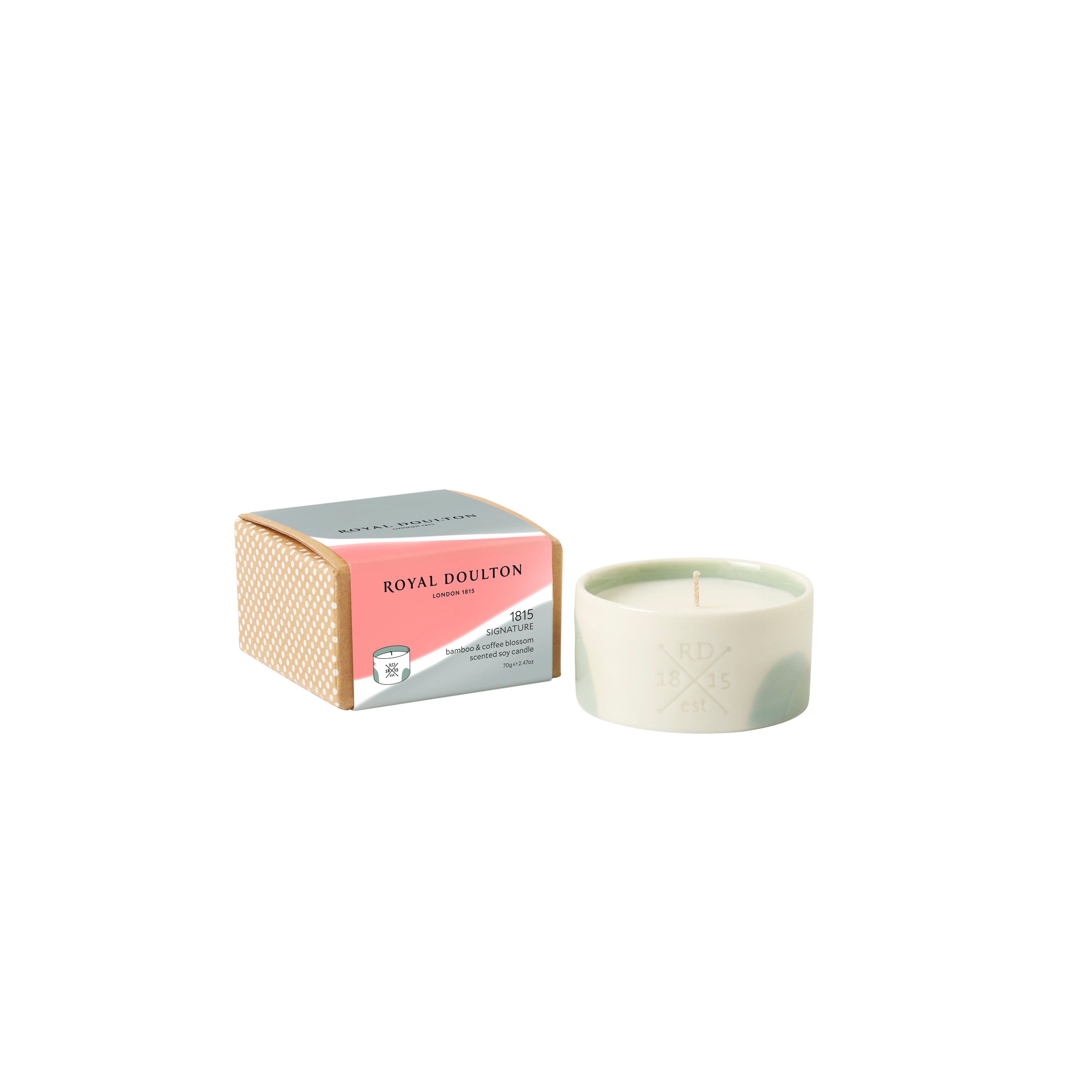 Signature Bamboo & Coffee Blossom Mini Candle 70g – Royal Doulton ...